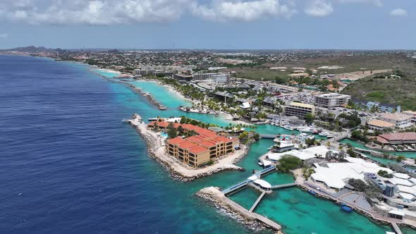 Curacao Skyline At Willemstad Curacao Caribbean Beach Nature Stock curacao-skyline-at-willemstad-curacao-caribbean-beach-nature-stock